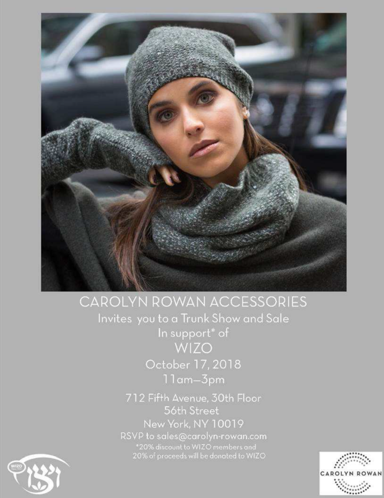 Carolyn Rowan Trunk Show — WIZO USA - Women’s International Zionist ...