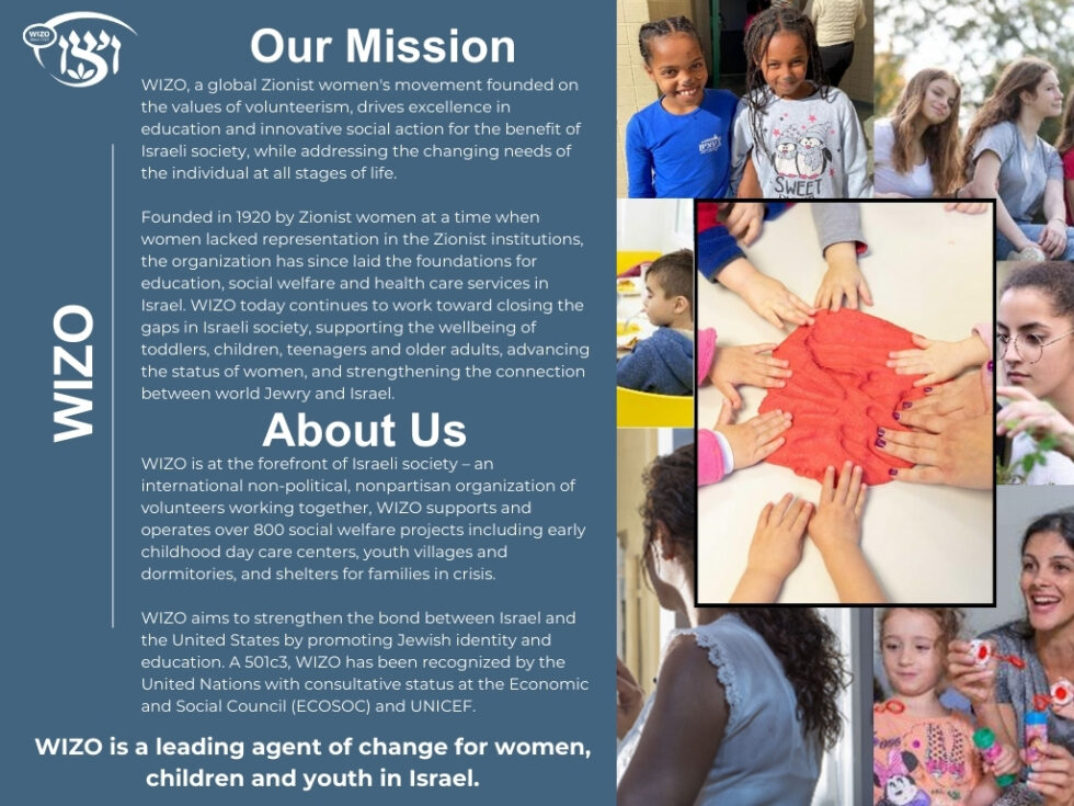 About WIZO — WIZO USA - Women’s International Zionist Organization